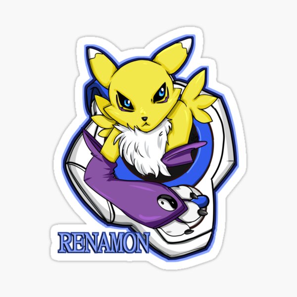 "Renamon adventure anime digimon design" Sticker by NguyenKelley ...