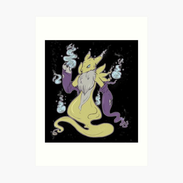"Renamon ghost anime digimon classic" Art Print for Sale by ...