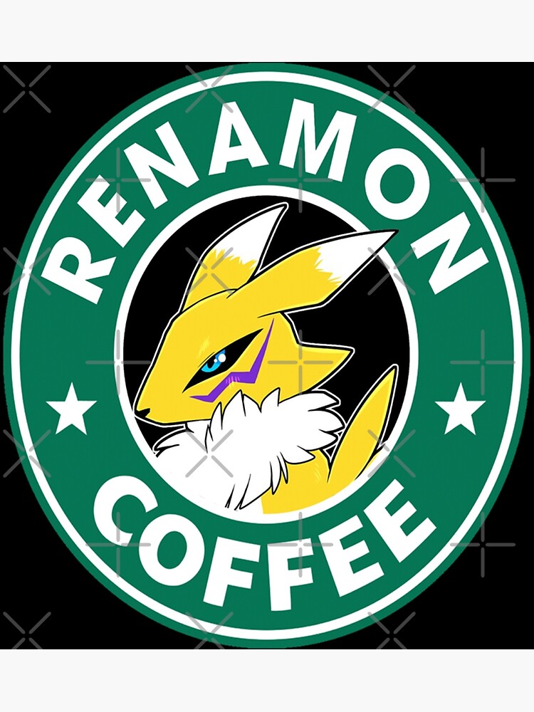 Póster «Renamon anime japonés digimon logo cofee» de NguyenKelley ...