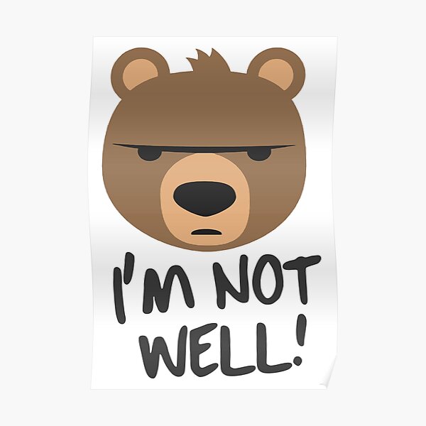 Póster «Oso enojado» de MistyHiccup | Redbubble