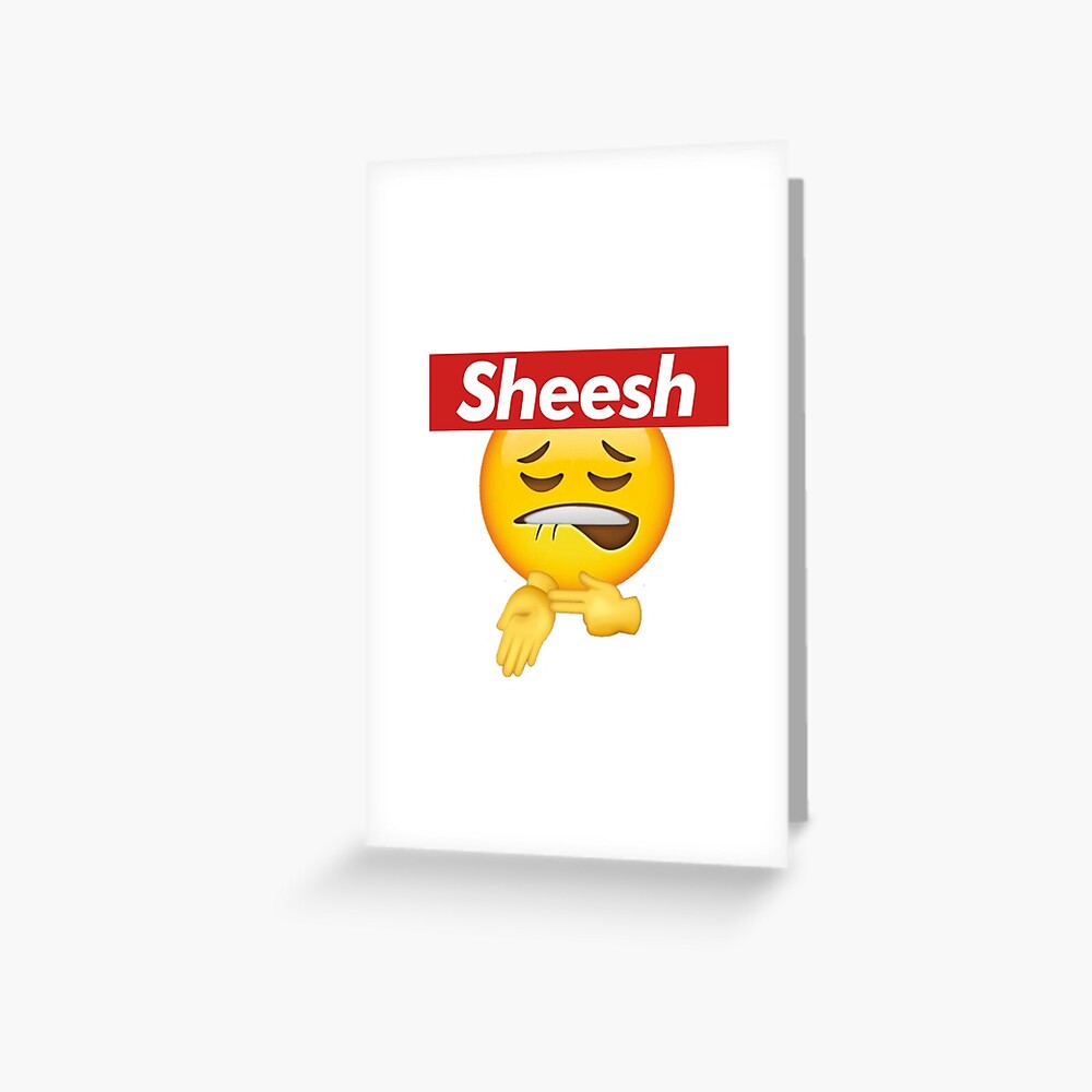 "Sheesh Emoji" Sticker for Sale by GudeDesigns | Redbubble