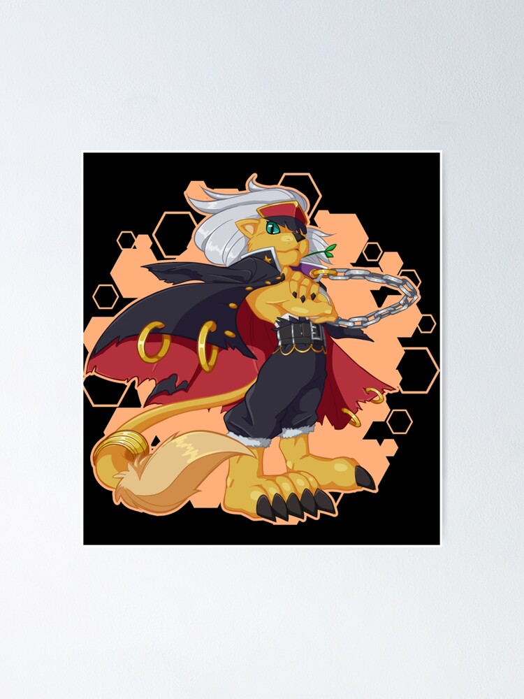 Póster «BanchoLeomon chibi digimon manga design» de GreathouseGary ...