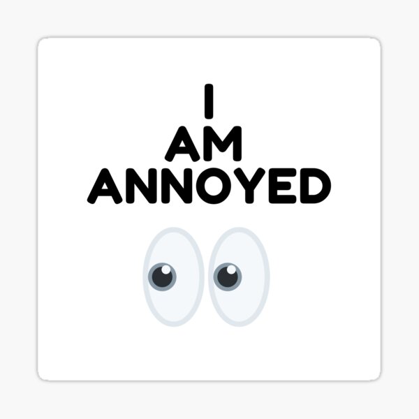 "Annoy" Sticker for Sale by zhenym | Redbubble