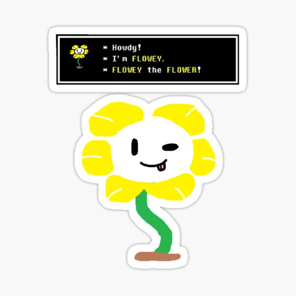 "Undertale Game - Flowey The Flower" Sticker for Sale by JamesDarci3 ...