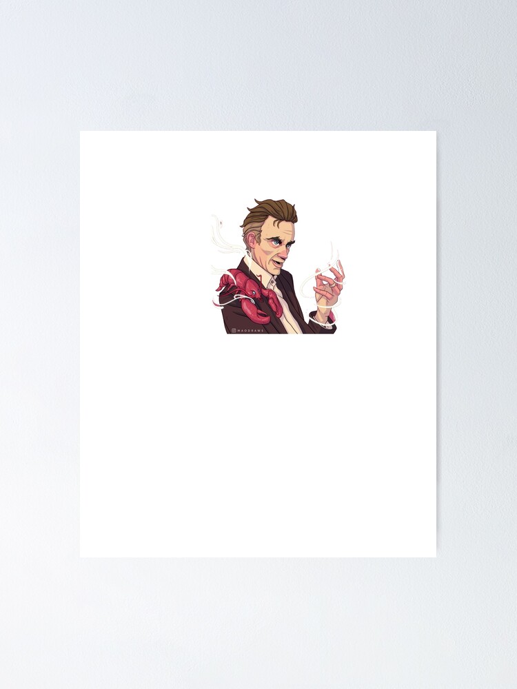 "Jordan peterson cartoon" Poster by nhanmachshop | Redbubble