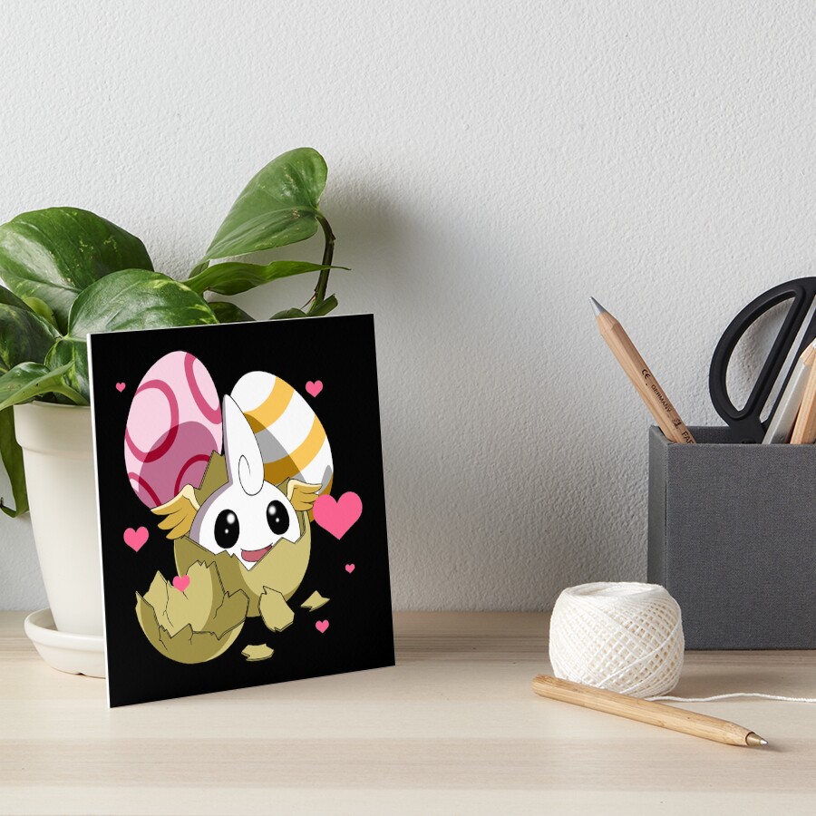 "Lovely chibi Puttimon Mini Angel Digimon Classic" Art Board Print by ...