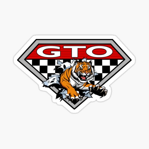 "Pontiac GTO Tiger Shirt" Sticker for Sale by bandleft0843 | Redbubble