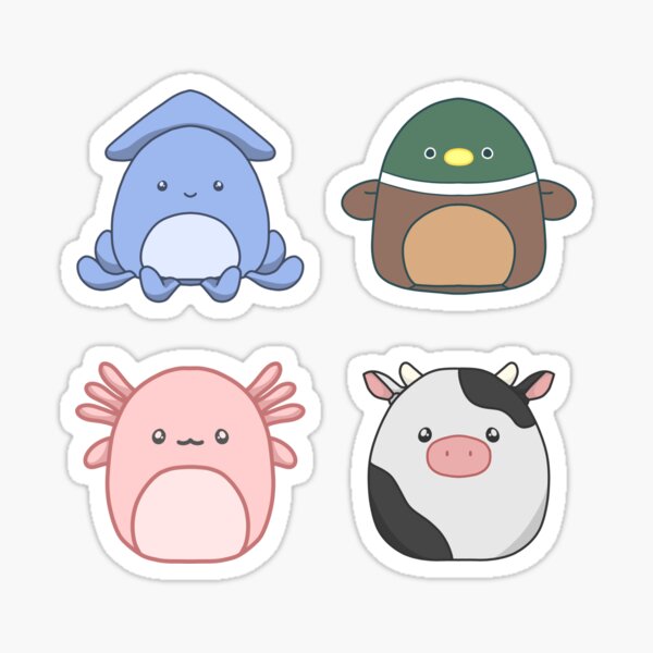 "Squishmallow Sticker Pack" Sticker for Sale by danamarie05 | Redbubble