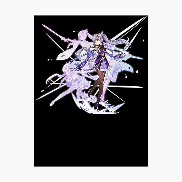 Lámina fotográfica «Impacto de Genshin - Deseo del personaje oficial de Keqing» de STEVENCHENLU ...