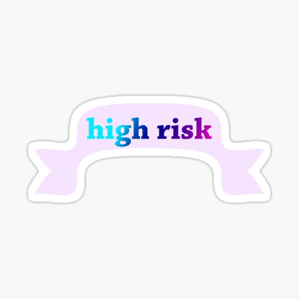 "High Risk " Sticker for Sale by tension | Redbubble