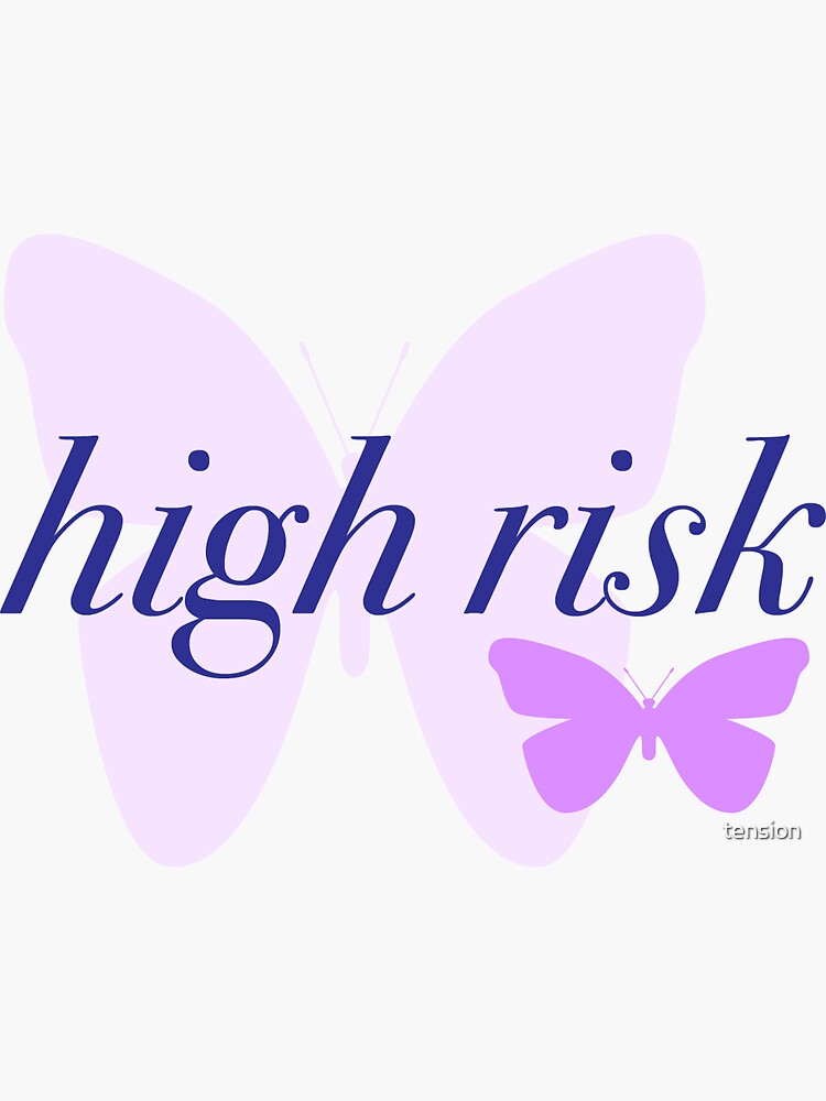 "High Risk " Sticker for Sale by tension | Redbubble