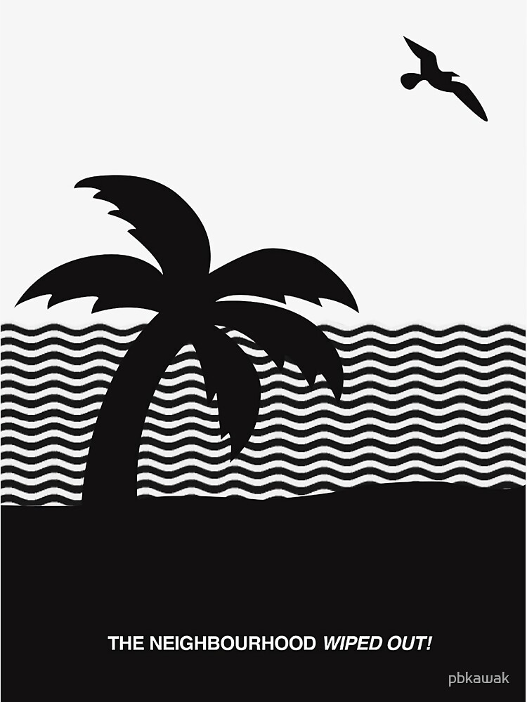 "wiped out!" Sticker by pbkawak | Redbubble