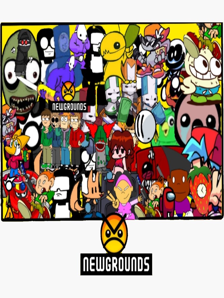 "Newgrounds characters!" Sticker by jtdrew1 | Redbubble