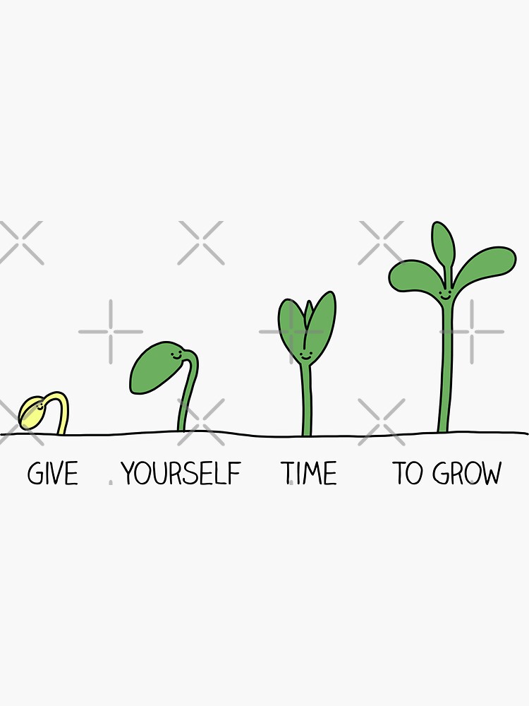 "Grow" Sticker for Sale by Milkyprint | Redbubble