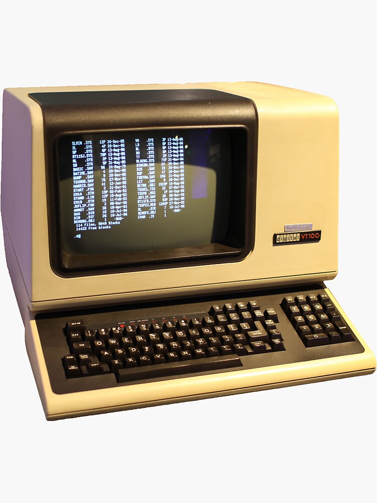 "VT100" Sticker for Sale by beccaooo | Redbubble