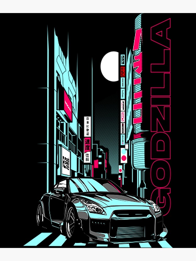 "Nissan Gt R Godzilla T-ShirtNissan GT-R Godzilla" Poster for Sale by ...