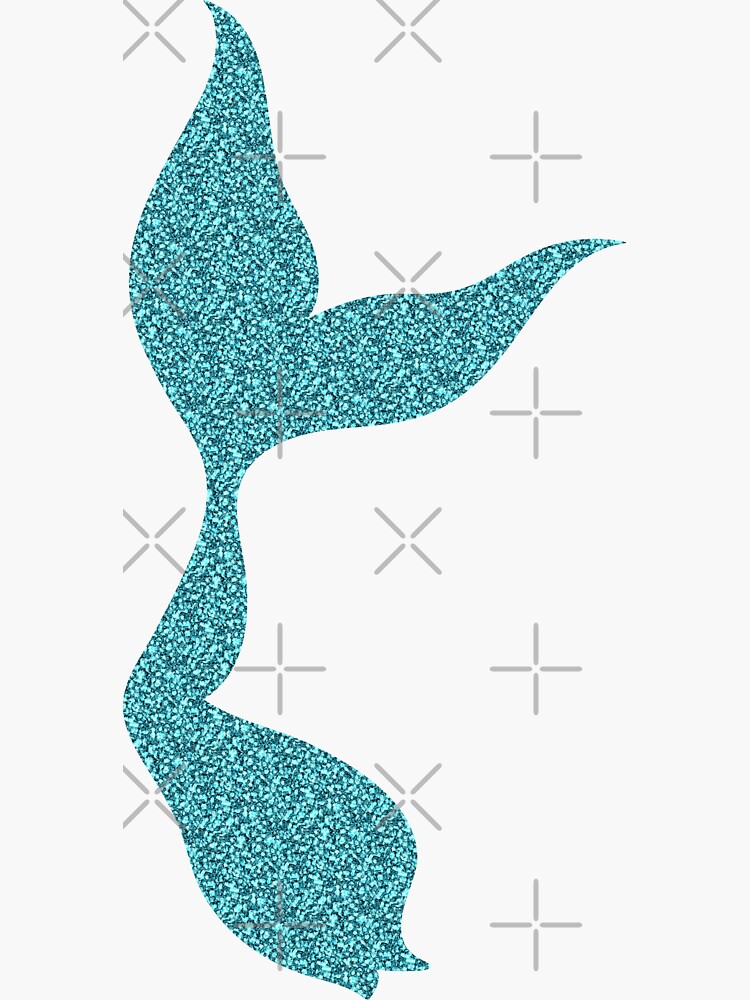 "Glittery Mermaid Tail " Sticker by Designs111 | Redbubble