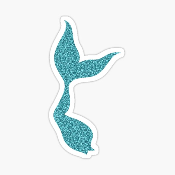 "Glittery Mermaid Tail " Sticker by Designs111 | Redbubble