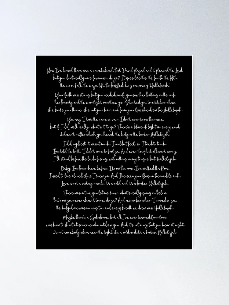 Hallelujah Lyrics Tumblr