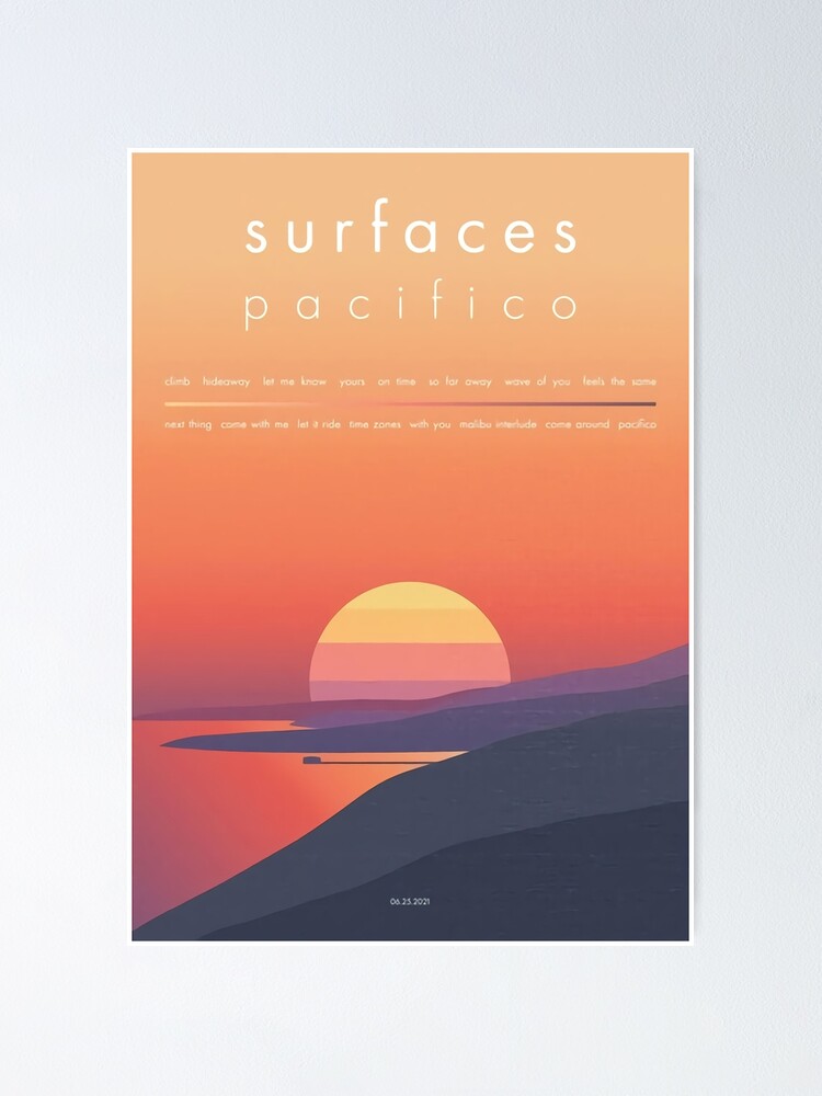 Surfaces Pacifico (2021) Band Album Cover Posters sold by Mila | SKU ...