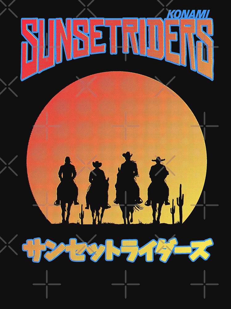 "Sunset Riders" T-shirt for Sale by huesitos1977 | Redbubble | sunset t ...