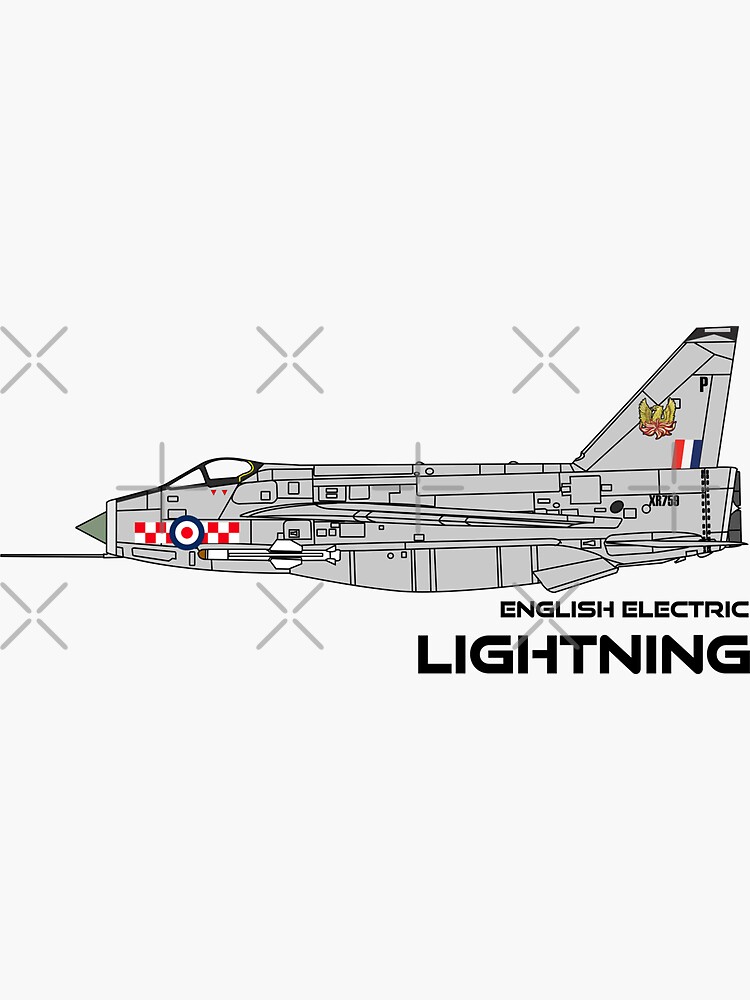 "English Electric Lightning (56 Sqd RAF)" Sticker for Sale by ...