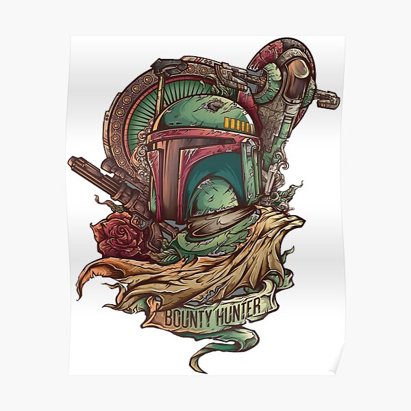 "BOUNTY HUNTER" Poster for Sale by AKULORD | Redbubble