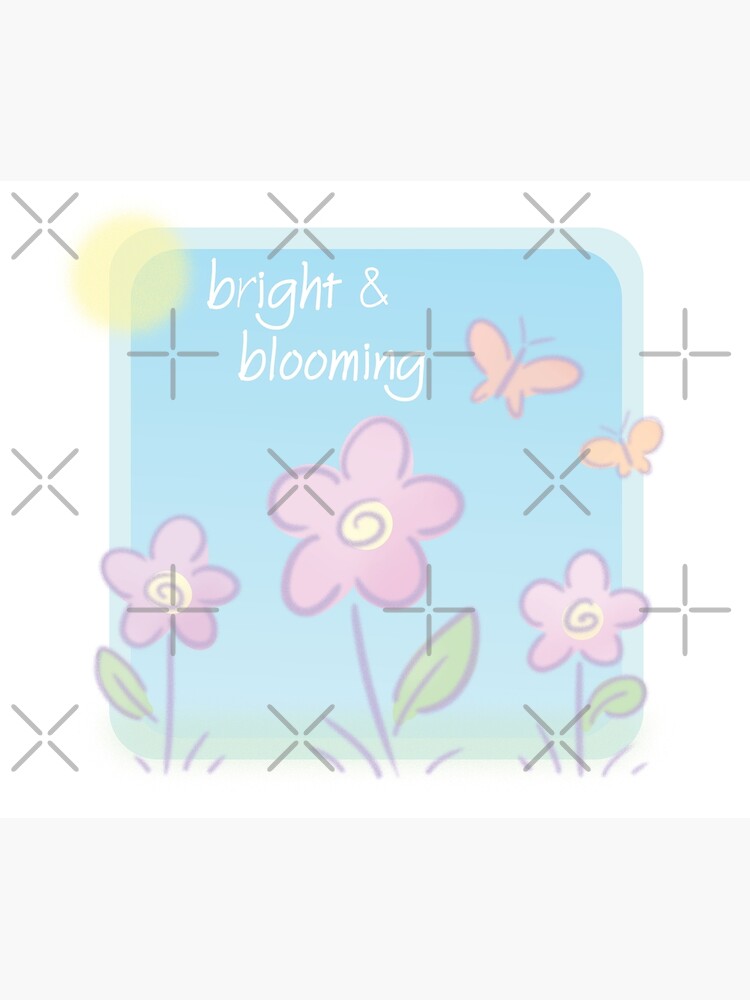 "Bright & Blooming - Positive Flower Design - Pink Colours" Poster by ...