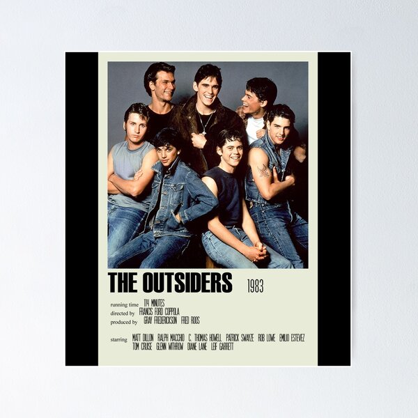 "Characters The outsiders poster" Poster for Sale by PullenAida | Redbubble