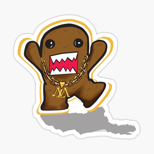 "Domo with a chain" Sticker for Sale by LilMils | Redbubble