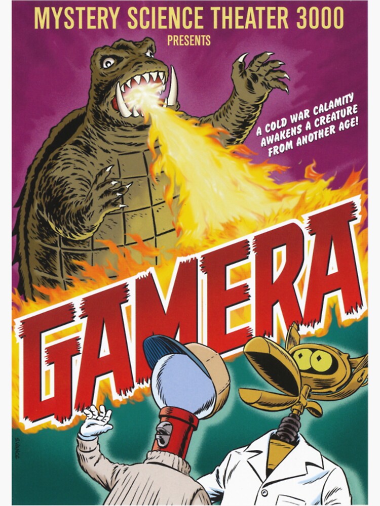 "MST3K Gamera " Sticker for Sale by DarianaBernhard | Redbubble