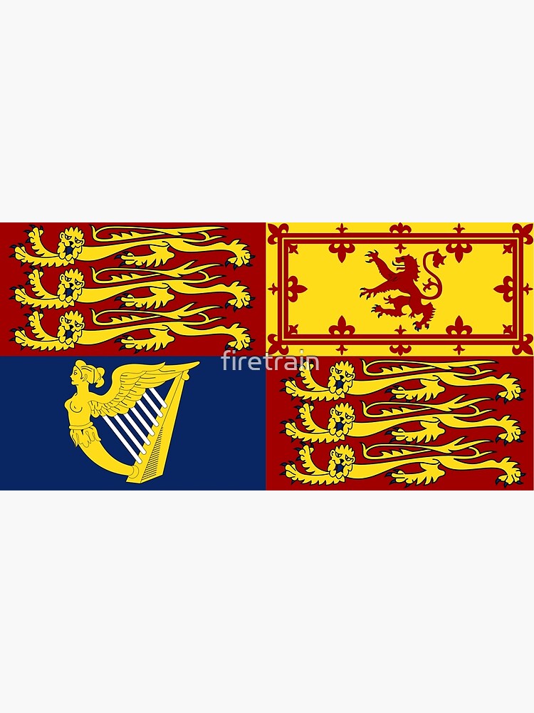 "Royal Standard of the United Kingdom" Poster for Sale by firetrain ...