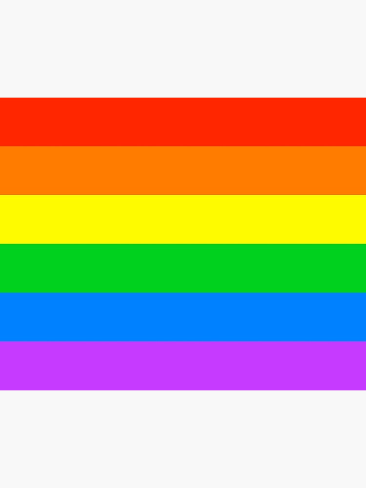 "Simple Gay Pride Flag" Poster by JuliaDream | Redbubble