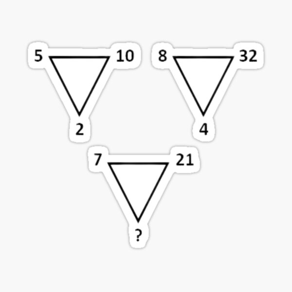 "Math riddle" Sticker for Sale by POW1966 | Redbubble