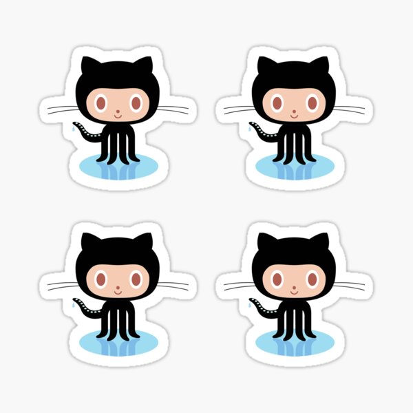 "Github Octocat - Sticker Pack" Sticker by zombieoummy | Redbubble