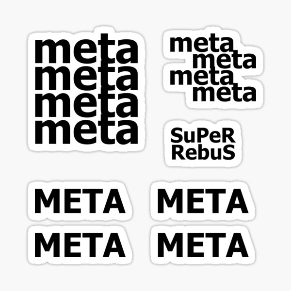 "Metaphor | Super Rebus | Brain Puzzle" Sticker for Sale by SuperRebus ...
