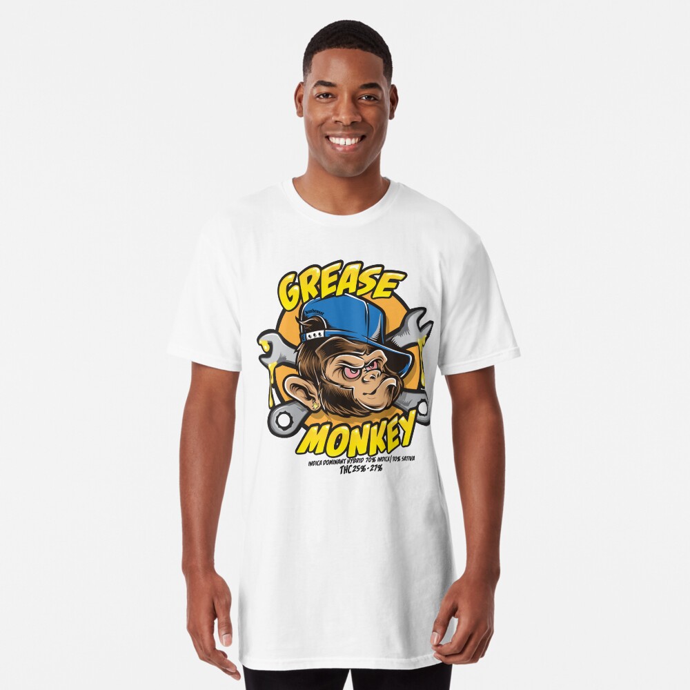 "Grease Monkey Cannabis Strain Art " Sticker for Sale by kushcoast ...