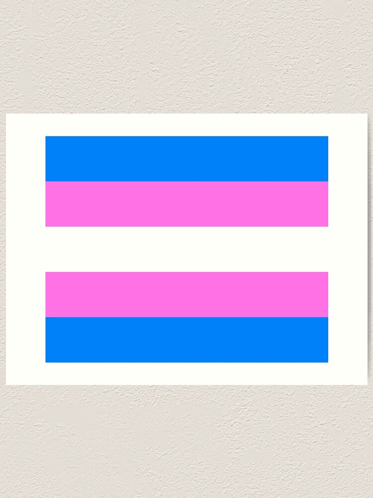 "Simple Trans Pride Flag" Art Print for Sale by JuliaDream | Redbubble