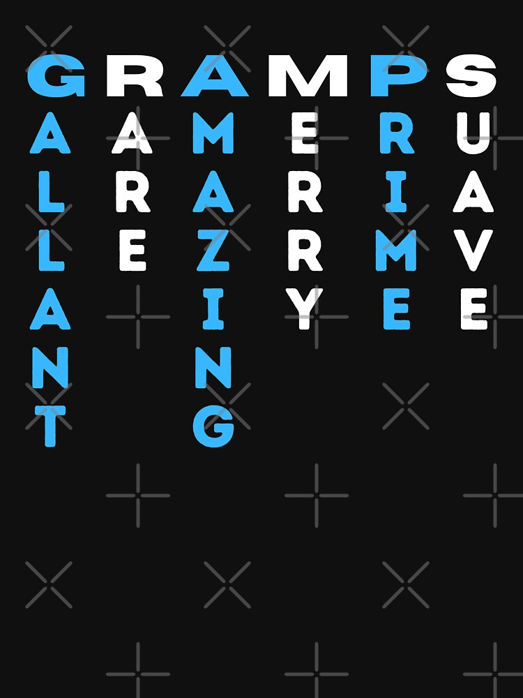 "GRAMPS" T-shirt for Sale by heapsandheaps | Redbubble | gramps t ...