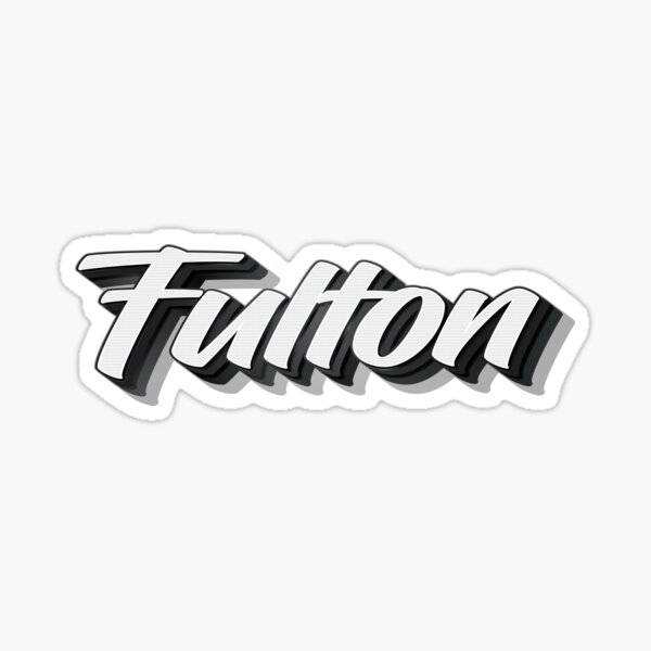 "Fulton" Sticker for Sale by QueensNewYork | Redbubble