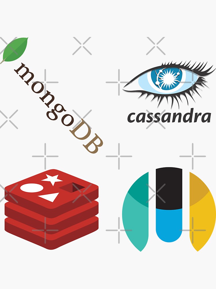 Mongodb Cassandra Redis Elasticsearch Sticker Pack Sticker By