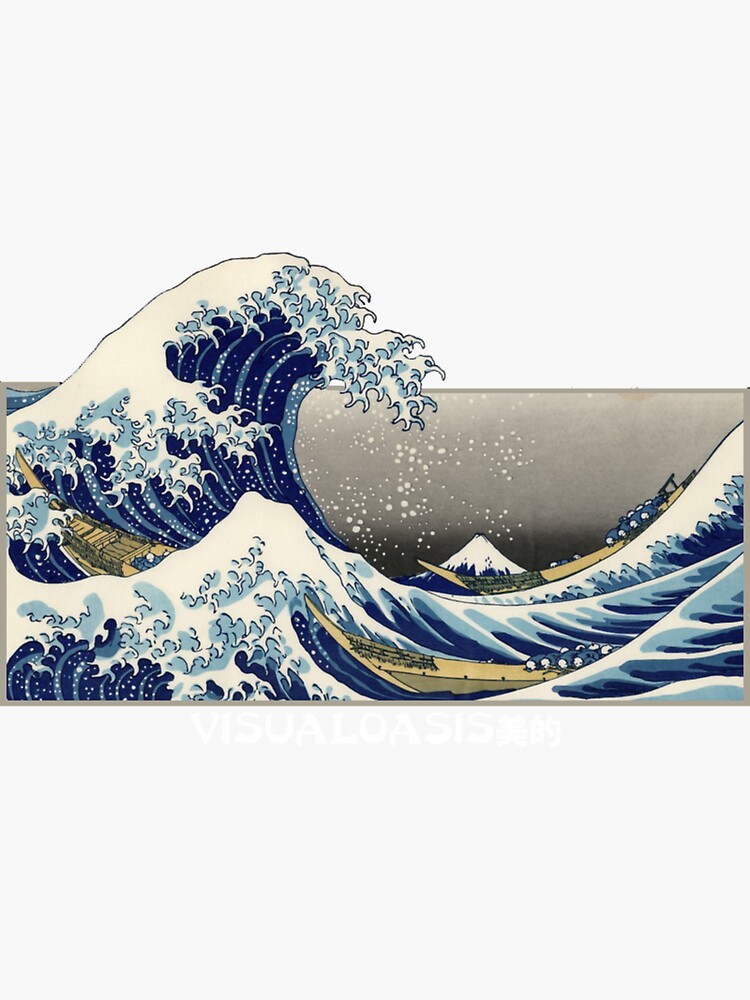"Wave Window" Sticker by VisualOasis | Redbubble
