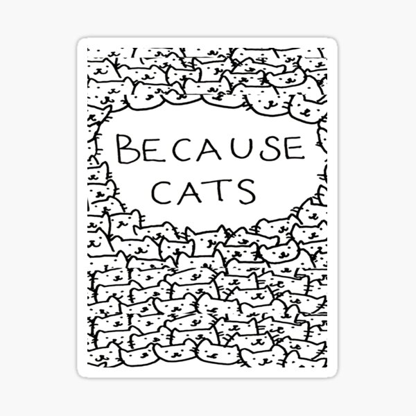 " paced cat" Sticker for Sale by quickart | Redbubble