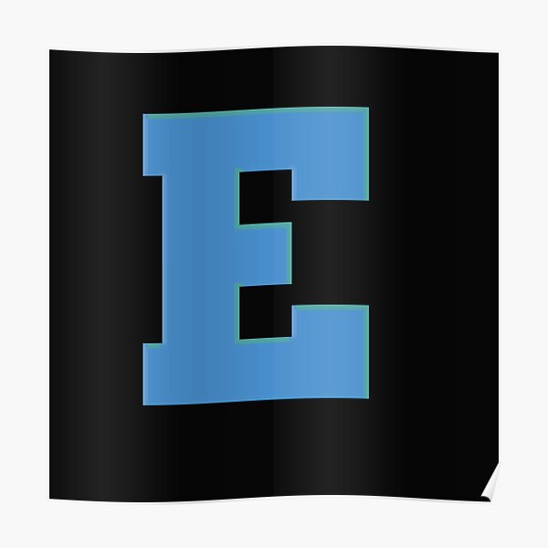 "Exert Sports 3D Letter E Logo" Poster by PopPucks | Redbubble