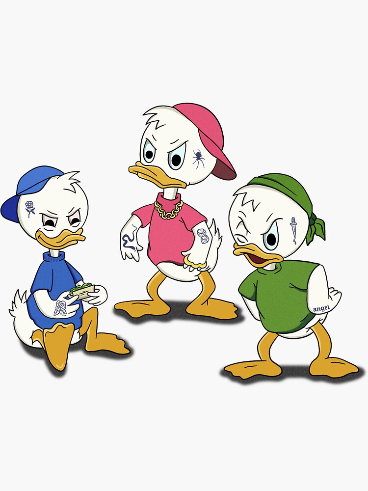 "DuckTales / Angry ducks became gangsters" Sticker for Sale by ...