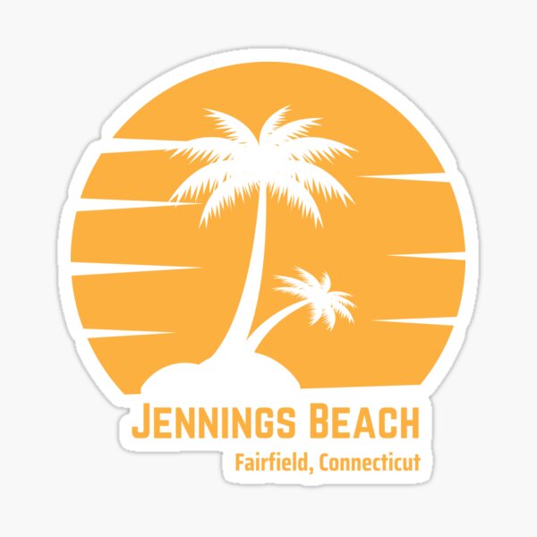 "Jennings Beach, Fairfield, Connecticut" Sticker for Sale by ...
