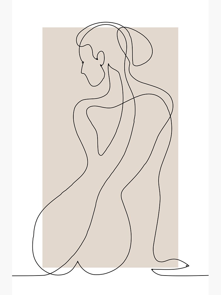 "Female Form Line Art" Sticker for Sale by MeaningFullArt | Redbubble