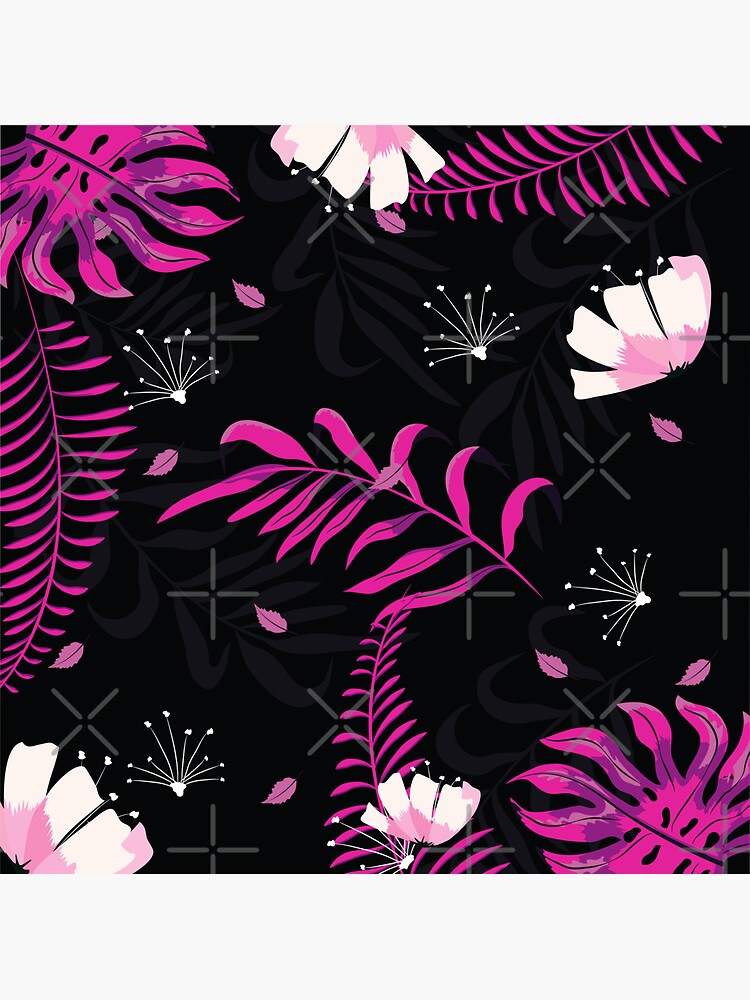 "Flowy Floral Pattern" Sticker for Sale by Pro-castinator | Redbubble