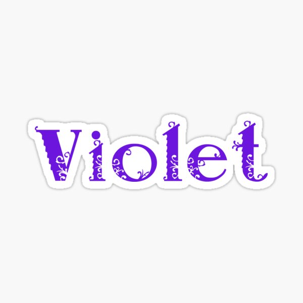 "Violet" Sticker for Sale by Carrie Potter | Redbubble
