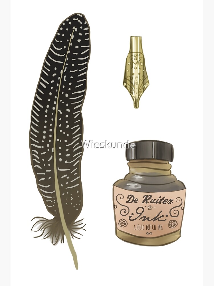 "Writers gold" Poster by Wieskunde | Redbubble